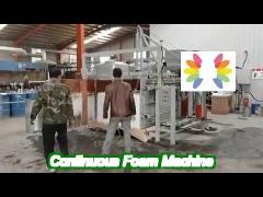 48kw semi automatic batch foaming machine for making square foam block