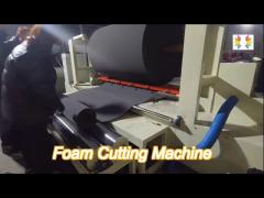 high density rebonded foam peeler machine plc controlled 0-25m/min