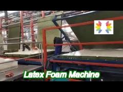 80m length latex mattress production line with 0.6m/min conveyor speed