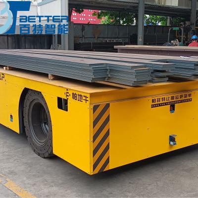 China Factory Supply 65 Ton Remote Control Material Handling Trackless Transfer Cart for sale