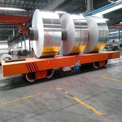 China Intelligent V Type Saddle Coil Transfer Cart Remote Control Custom Load for sale