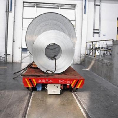 China Intelligent V Type Saddle Coil Transfer Cart Remote Control Custom Load for sale