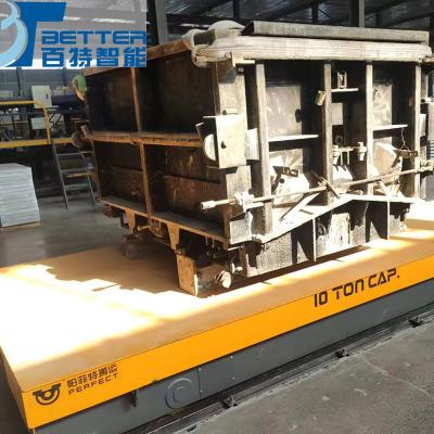 China Steel Trackless Transfer Cart For Heavy Duty Material Transportation for sale