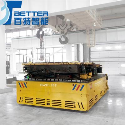 China Factory Supply 65 Ton Remote Control Material Handling Trackless Transfer Cart for sale