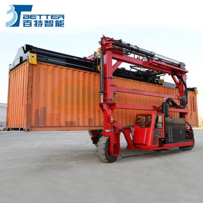 China Emission Free Electric Straddle Carrier For Material Transfer In Workshops Industrial Terminals for sale