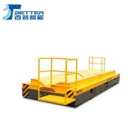 China 330ton Low Bed Flat Trolley Motorized Workshop Transfer Cart for sale