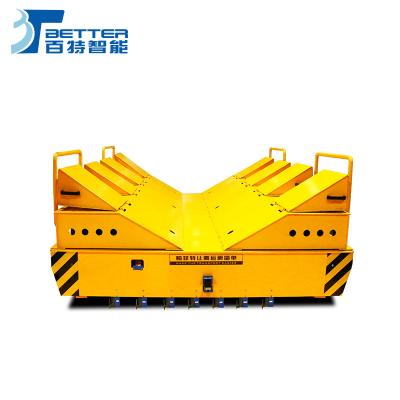 China V Shaped Frame AGV Transfer Cart For Transport Materials Coil for sale