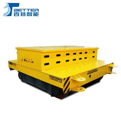 China Factory Use Streeable Electric Transport Flat Transfer Cart Powered by Battery for sale
