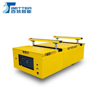 China Max Load 15t Custom Size Electric Trackless Transfer Cart with Rubber Wheels for sale