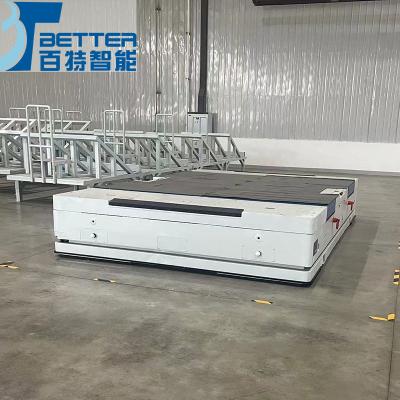 China Heavy Duty Remote Control Trackless Transfer Cart Battery Transporter for sale