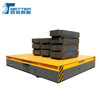 China Industrial Use Motorized Trackless Flat Cart for Die Transport for sale