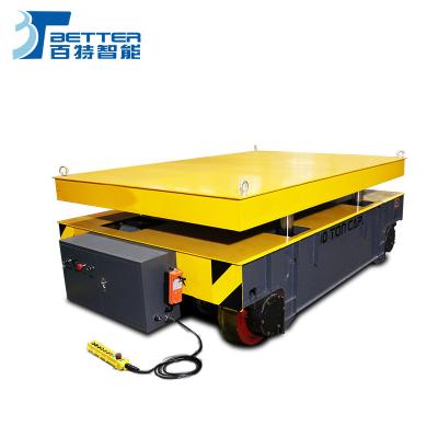 China Heavy Duty Agv Control Transfer Cart 5t Hydraulic Lift Trolley for sale