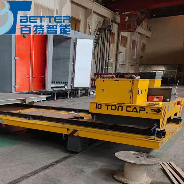Quality 20t Motorized Transfer Cart For Handling Material Rail Trolley Handling Railer for sale