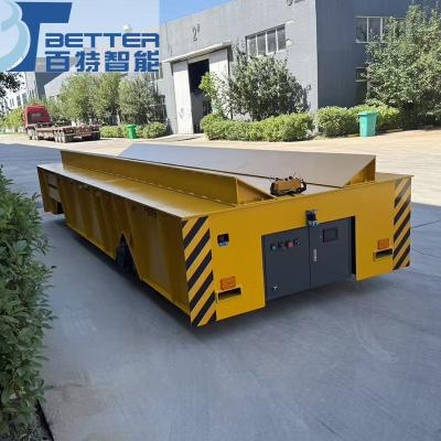 China Large Table Cart Motorized Material Transfer Trolley In Crane Industry for sale