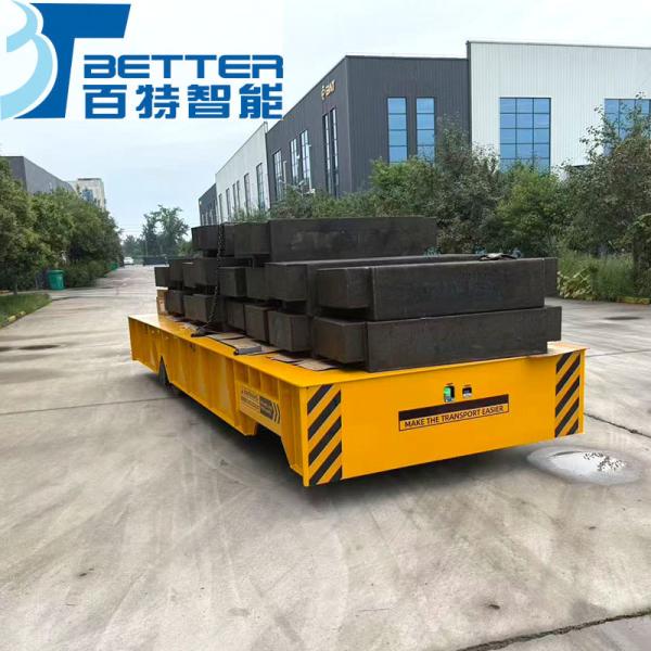 Quality 5 Ton Electric Flat Cart Trackless Omnidirectional Cart Workshop Transfer for sale