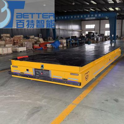 China 5 Ton Electric Flat Cart Trackless Omnidirectional Cart Workshop Transfer Trolley for sale