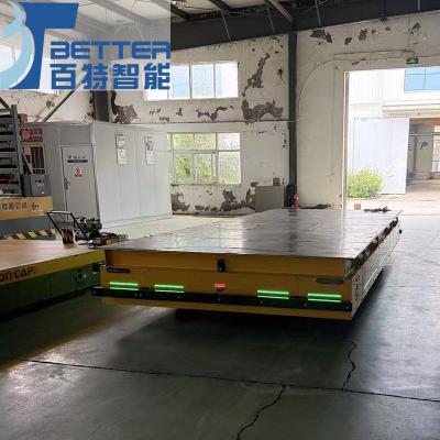 China Best Price Trackless Battery Powered Workshop Flat Transfer Cart Material Handling Equipment for sale