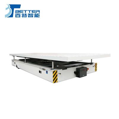 China Electric Heavy Pipe Handling Hydraulic Scissor Lift Transfer Cart on Rails for sale