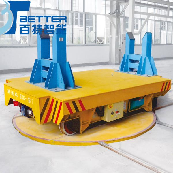 Quality Insulated Rail Rotary Transfer Cart with 360° Intelligent Rotation for Heavy for sale