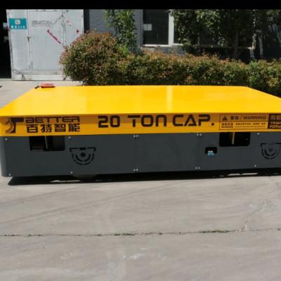 China Large Table Power Driven Rail Flat Wagon Electric Transfer Cart for sale