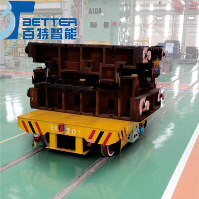 China China Supplier 85ton Various Material Handling Electric Cart Rail Flat Wagon for sale
