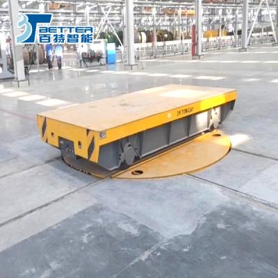 China Battery Powered Flat Transfer Cart For Material Handling Trackless Transfer Cart for sale