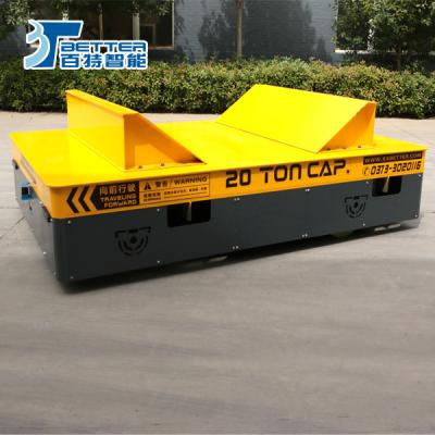 China High-Performance 10 Ton Trackless Transfer Cart for Flexible Material Transport in Open-Air Facilities for sale