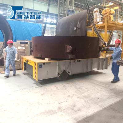 China Battery Power Electric Trackless Transfer Cart For Material Movement for sale