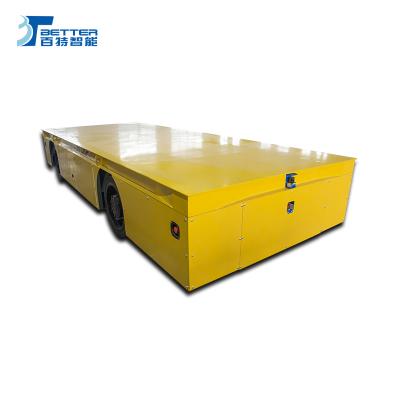 China Rubber Wheel Rail Guided Automated Guided Vehicle for Heavy Duty Material Transportation with Customized Options for sale