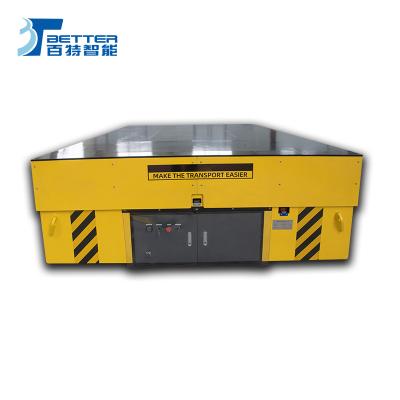China Electric Transfer Cart with 360 Degree Turn Around 1-150ton Load Capacity and Polyurethane Solid Wheels for sale
