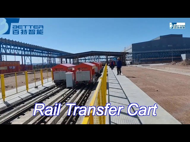 80ton electric driven railway vehicle material handling transfer trolley