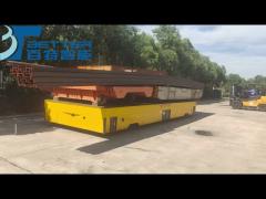 Electric Powered Trackless Transfer Cart for and Safe Material Transport in Heavy Duty Industries