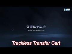 intelligent remote control battery-powered trackless towing truck, ultra-low flatbed cart