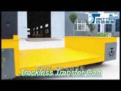 high maneuverability 50 tons automatic transfer trolley for marble slab transport