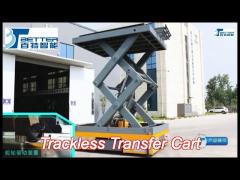 high maneuverability electric driven 30 tons load transfer trolley for handling heavy material