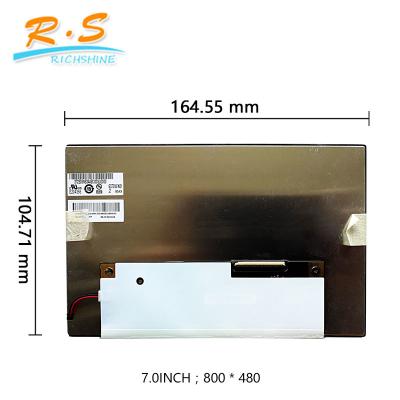 China 7 inch  Auto LCD Screen , industrial display lcd screen panel G070VVN01.2 800x480 for sale