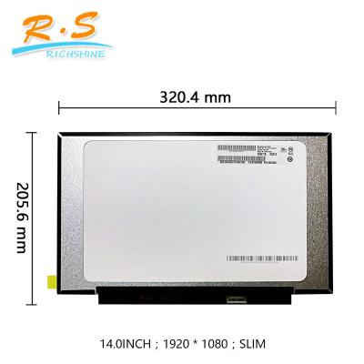 China 1920x1080 AUO Laptop LCD Screen 14.0 