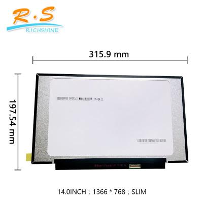 China AUO 14.0 Inch Slim Laptop LCD Screen B140XTN07.3 1366*768 Edp Interface 30 Pins Lcd Panel for sale