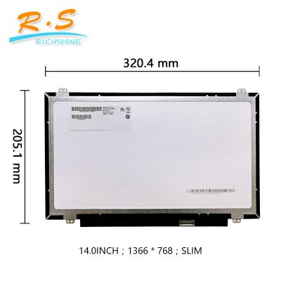 중국 30의 핀 Edp Lcd Lcd 스크린 패널 보충 AUO B140XTN03.2 14.0” 1366*768 판매용