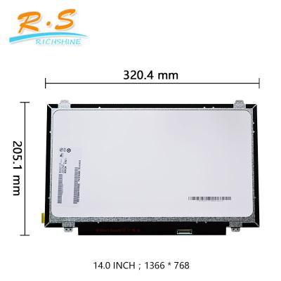 China B140XTN02.E WXGA AUO Laptop LCD Panel , 30 Pins LCD Screen For Laptop 1366*768 Resolution for sale