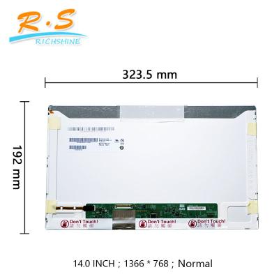 China Laptop 14.0 inch LED Auo LCD Panel , 1366*768 tft lcd module B140XW01 VB for sale