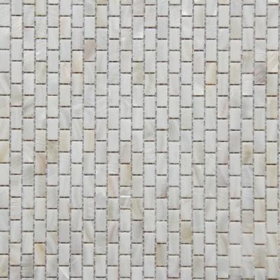 China Handgemachtes schönes See-Oberteil Wand-Mosaik-Frischwasser- See-Shell-Mosaik-Muster 10x20mm zu verkaufen