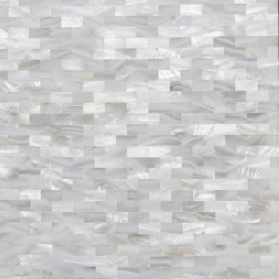 China Handgemachte schöne See-Oberteil Wand-Mosaik-Platte Frischwasser-Shell, das Platte 10x20mm verziert zu verkaufen