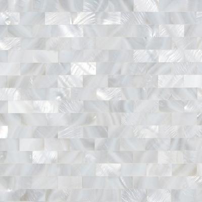 China Handgemachte schöne See-Oberteil Wand-Mosaik-Platte Frischwasser-Shell, das Platte 10x20mm verziert zu verkaufen