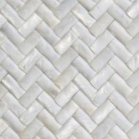 China Convex Surface Freshwater Shell Wall Panel Mosaic 10x20mm Handmade Decorative Cladding for sale