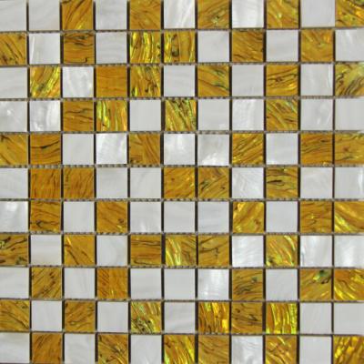Chine La mosaïque Shell d'eau douce de coquille de mer a mélangé les morceaux colorés de place de mosaïque de Shell d'ormeau 20x20mm à vendre