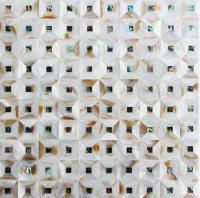 China Handmade Abalone Shell Wall Panel Mixed Colorful Mosaic 8x8mm 8x30mm Custom Size for sale