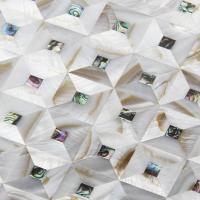 China Handmade Abalone Shell Wall Panel Mixed Colorful Mosaic 8x8mm 8x30mm Custom Size for sale