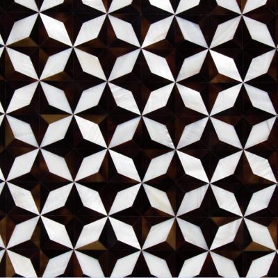China Natürliches See-Oberteil Wand-Mosaik Frischwasser-Shell mischte Pinguin Shell, das Wand verziert zu verkaufen