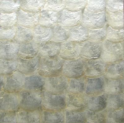 China El recubrimiento de paredes natural de la cáscara del mar Capiz Shell que adorna el mosaico de la pared artesona para el interior en venta